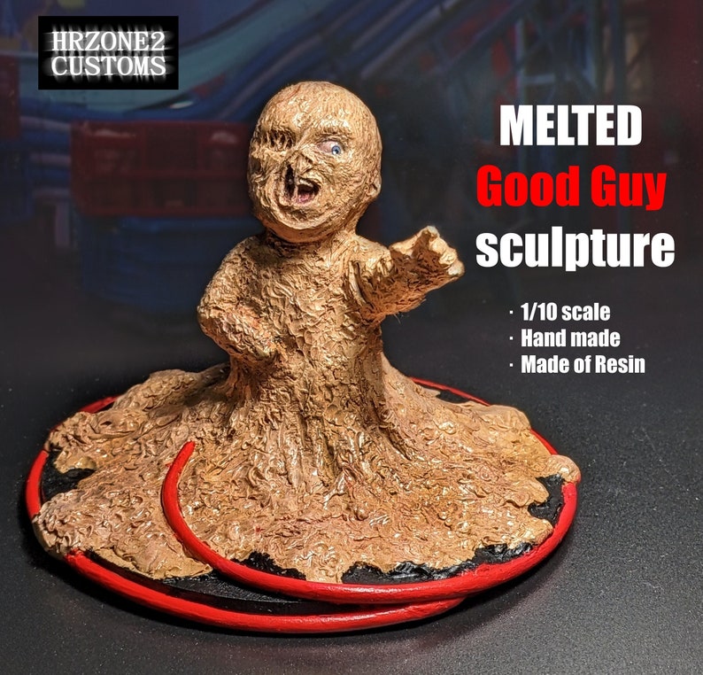 Melted Chucky Sculpture 1/10 Scale - Etsy