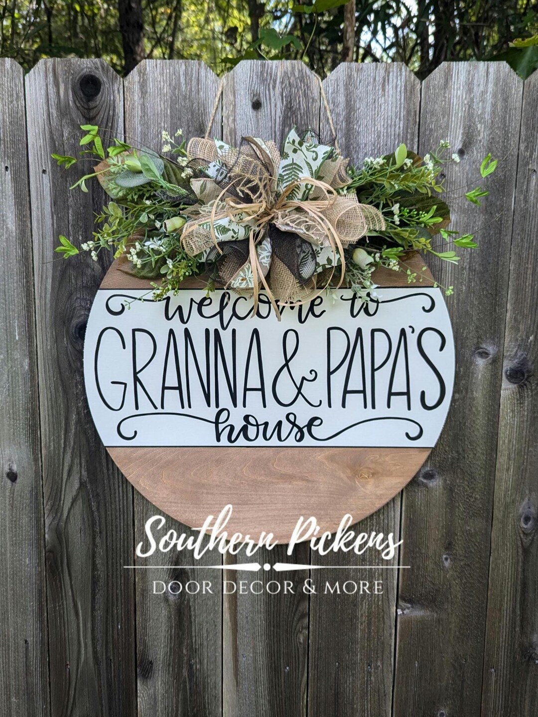 Grandparent Welcome Door Hanger | Welcome to Grandparents House | Gigi ...