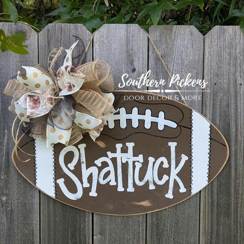 Football Door Hanger - Etsy