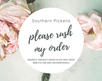 Rush My Order - Etsy