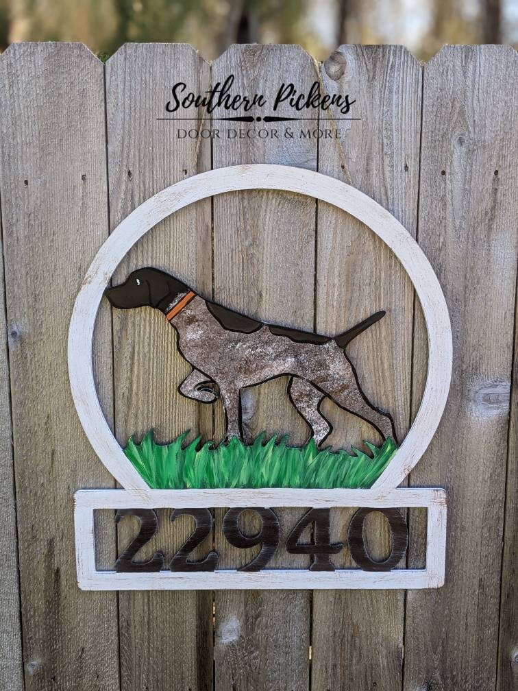 GSP Home Decor | GSP Door Hanger | German Shorthaired Pointer Family ...