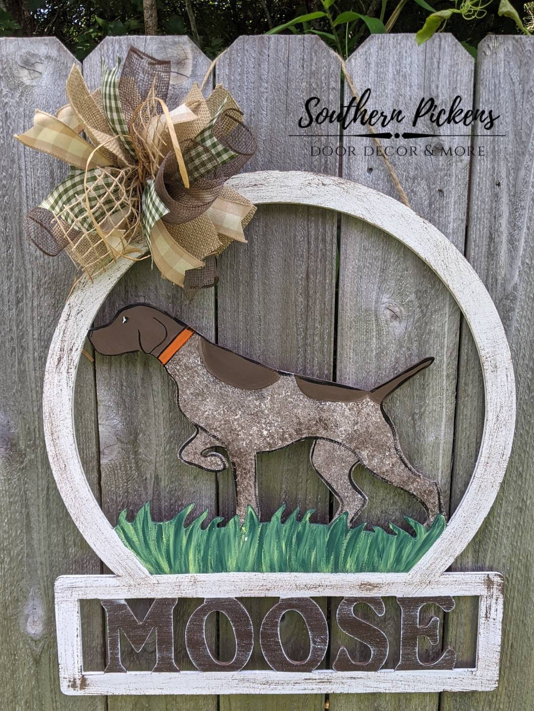 GSP Home Decor | GSP Door Hanger | German Shorthaired Pointer Family ...