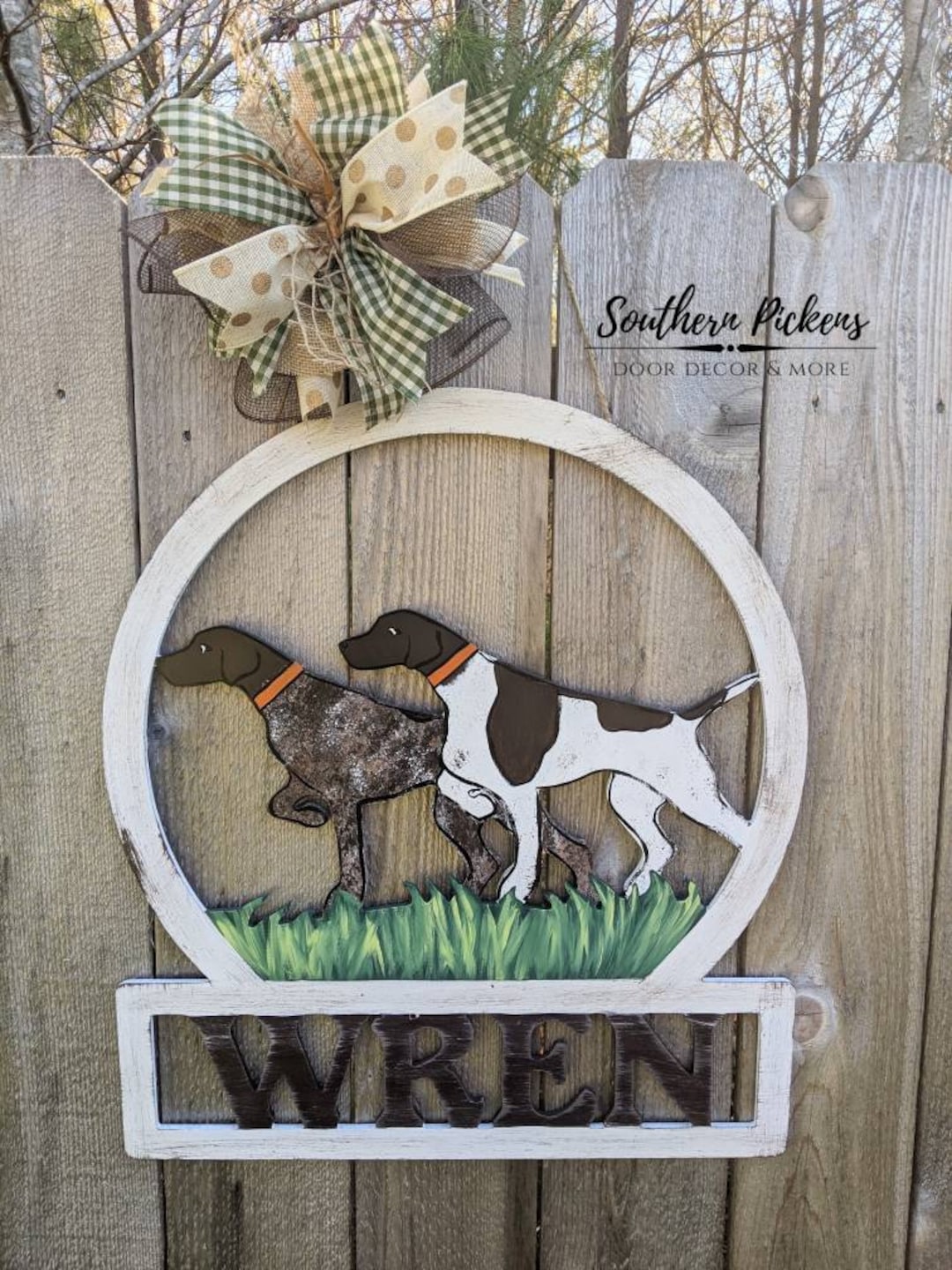 GSP Home Decor | GSP Door Hanger | German Shorthaired Pointer Family ...