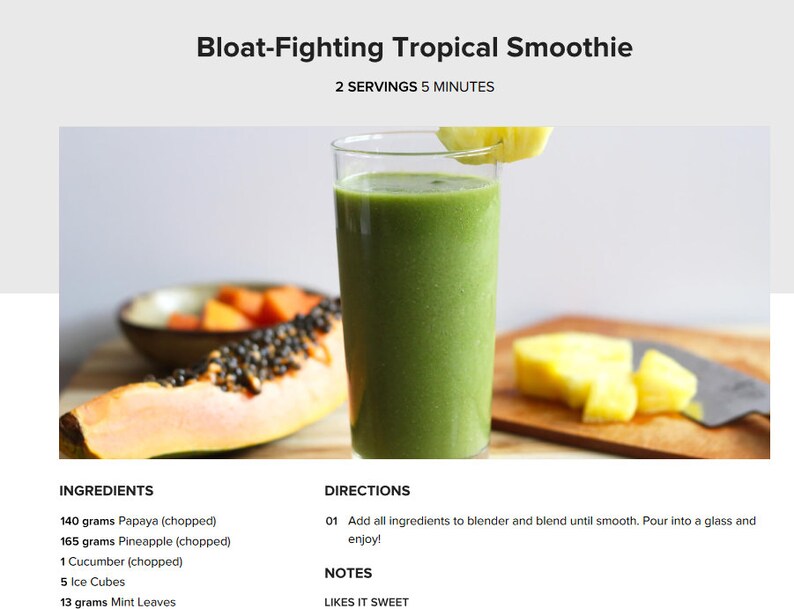 21 Nutritious Smoothie Recipe Ideas - Etsy