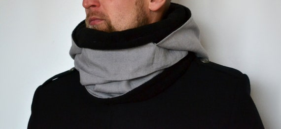 Men's Hooded Cowl Men Cowl Fleece Unisex Hood Hood - Etsy UK