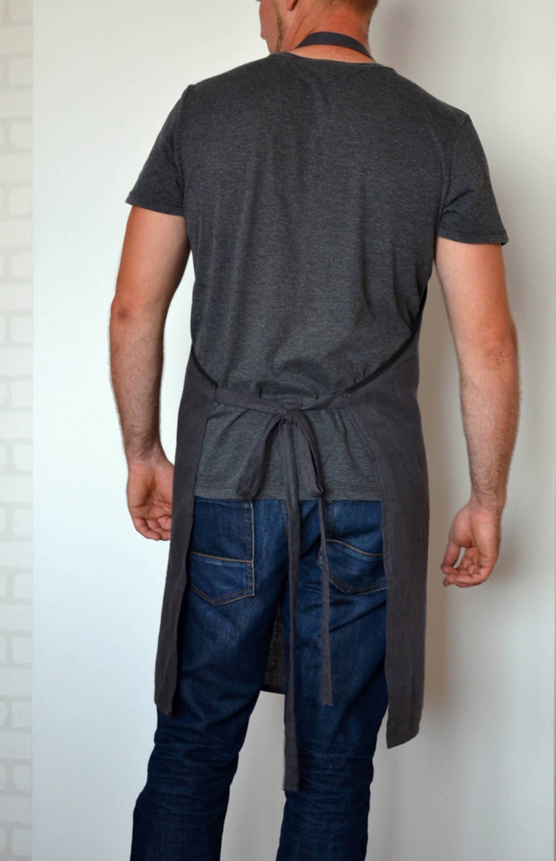 Mens Apron, Linen Men Apron, Linen Apron for Men, Cooking Apron, Apron ...