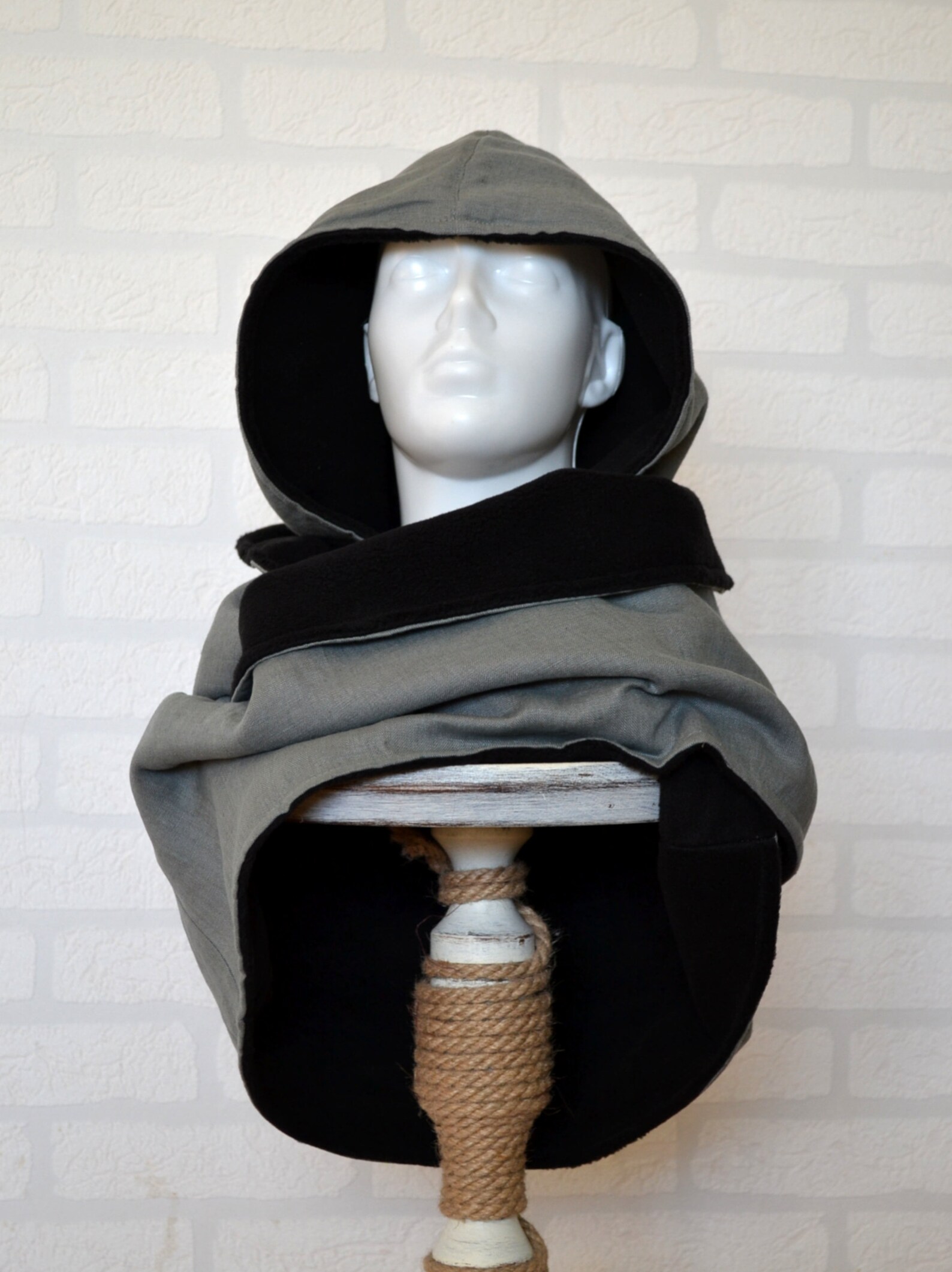 Hooded Scarf, Scarf Hood With Fleece, Winter Hoodie,hood Scarf Women ...