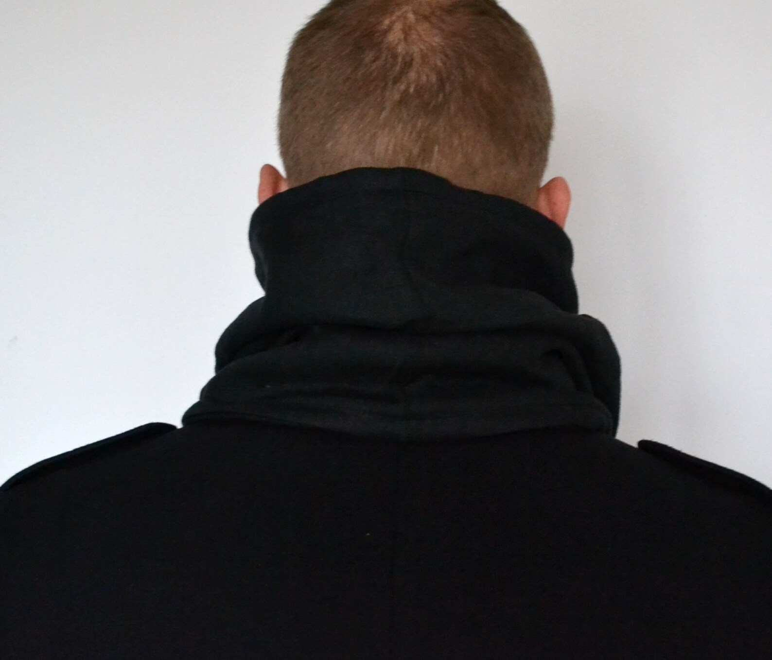 Men's Cowl, Men Cowl Fleece, Black Scarf, Unisex Cowl, Scarf Men, Mens ...