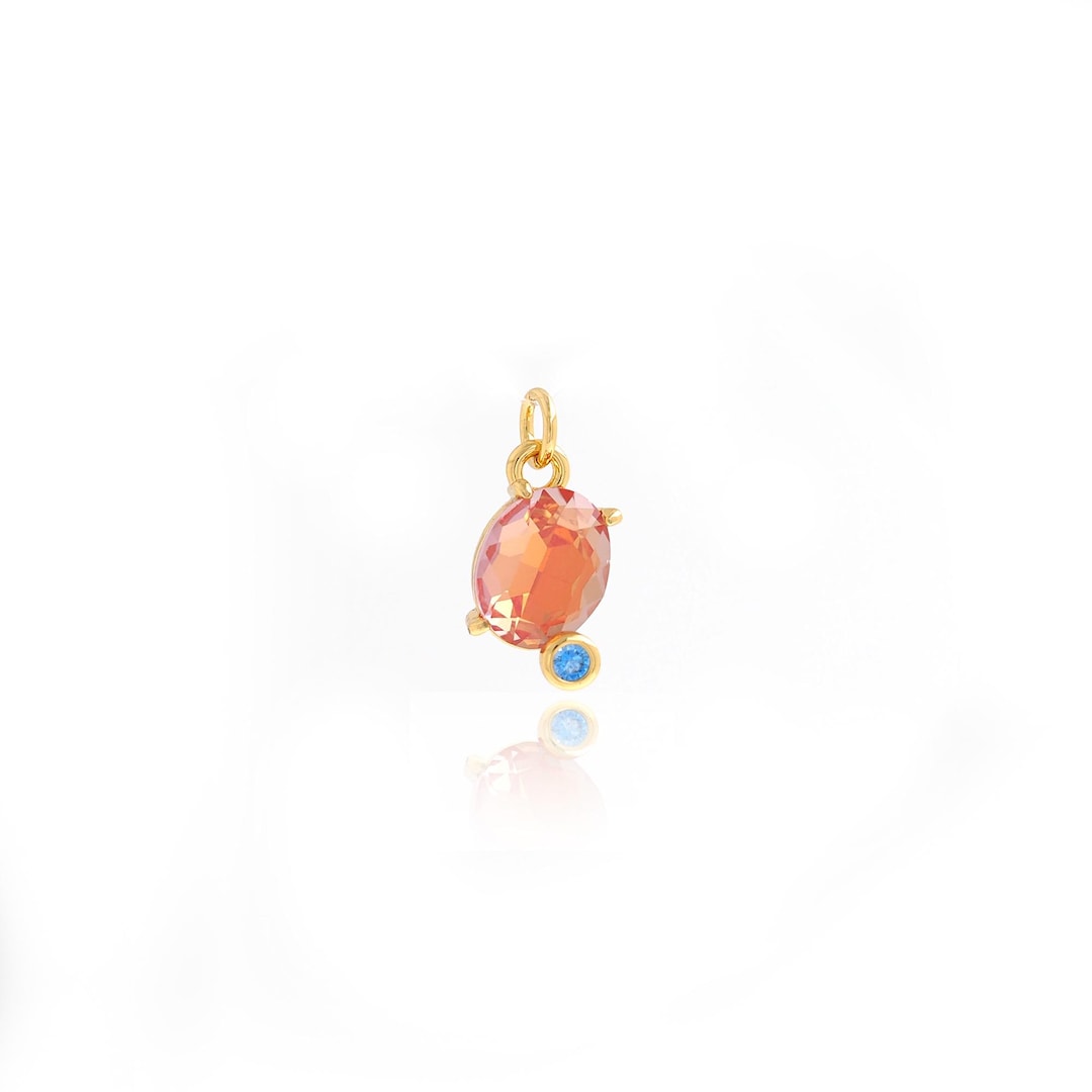18K Gold Filled Oval Shape Pendant, Engraved Oval Necklace,zircon ...