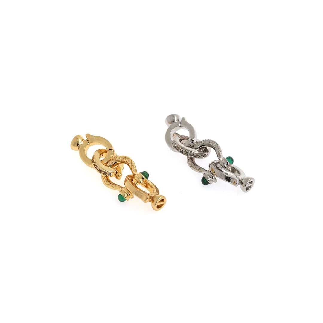 Clasp Connector, 18K Gold Filled Lobster Clasp Connector, Necklace ...