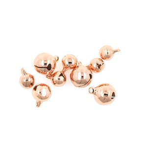 10 Pcs,18k Gold Filled Bell Pendant, Charms for Bracelet, Dangling Bell ...