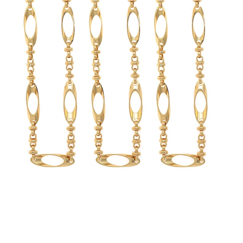 Oval Button Chain,18k Gold Filled Semi-finished Chain,flat Buckle Chain ...