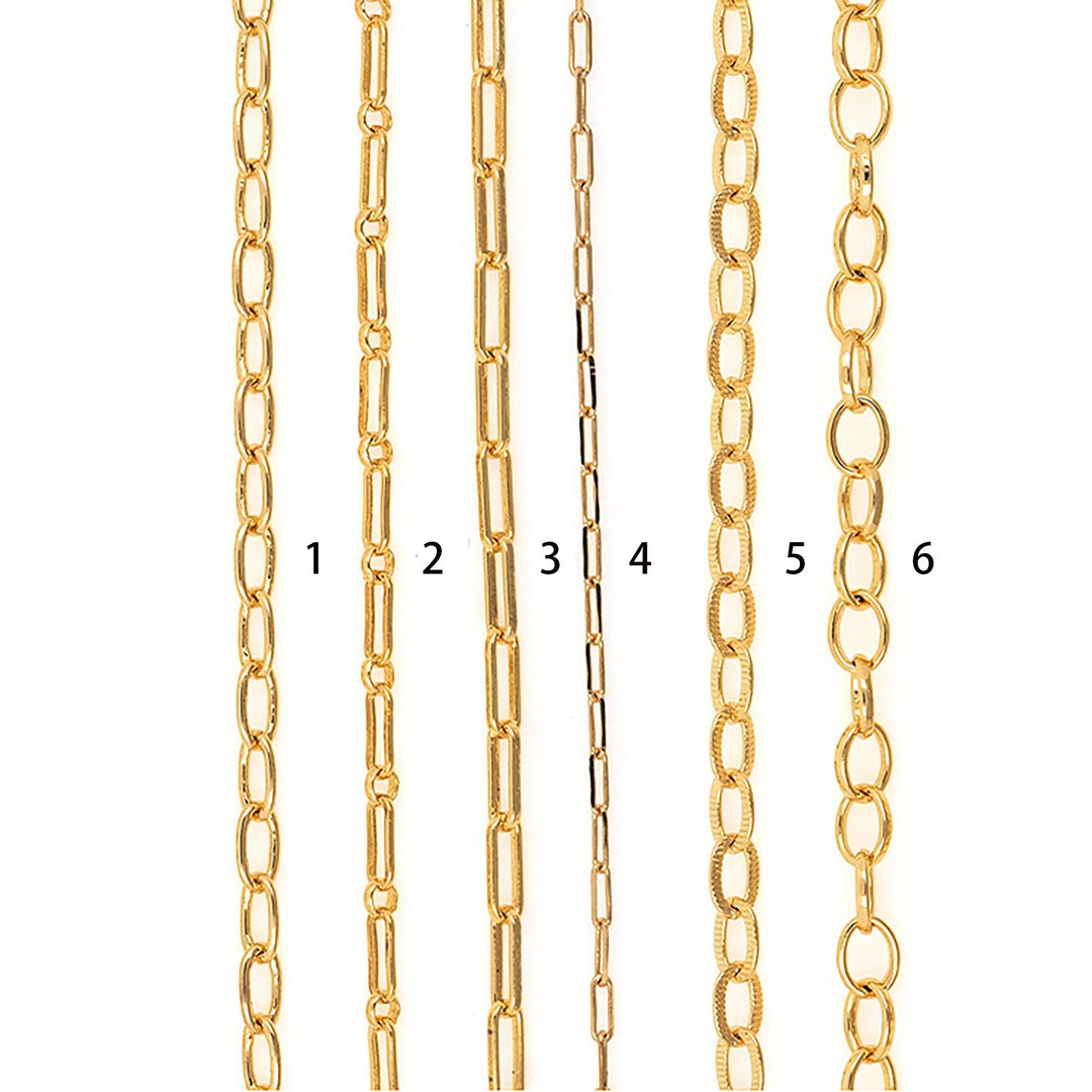 18K Gold Filled Semi-finished Chain, Oval Chain, Welded Chain，nickel ...