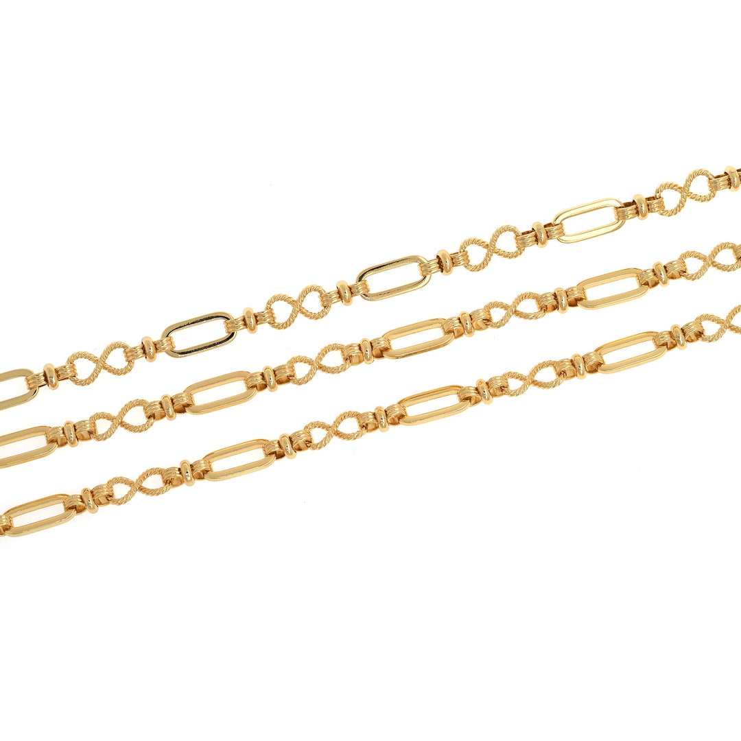Square Flat Chain,welded Chain,18k Gold Filled Semi-finished Chain ...