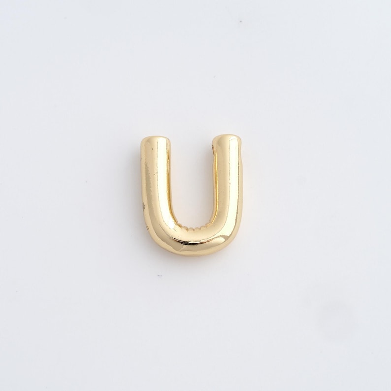 Initial Pendant, 18K Gold Filled Letter Charm,alphabet Charms,diy ...