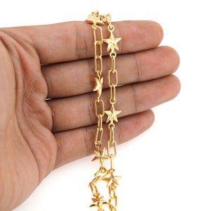 Star Chain,18k Gold Filled Semi-finished Chain,flat Chain,welded Chain ...