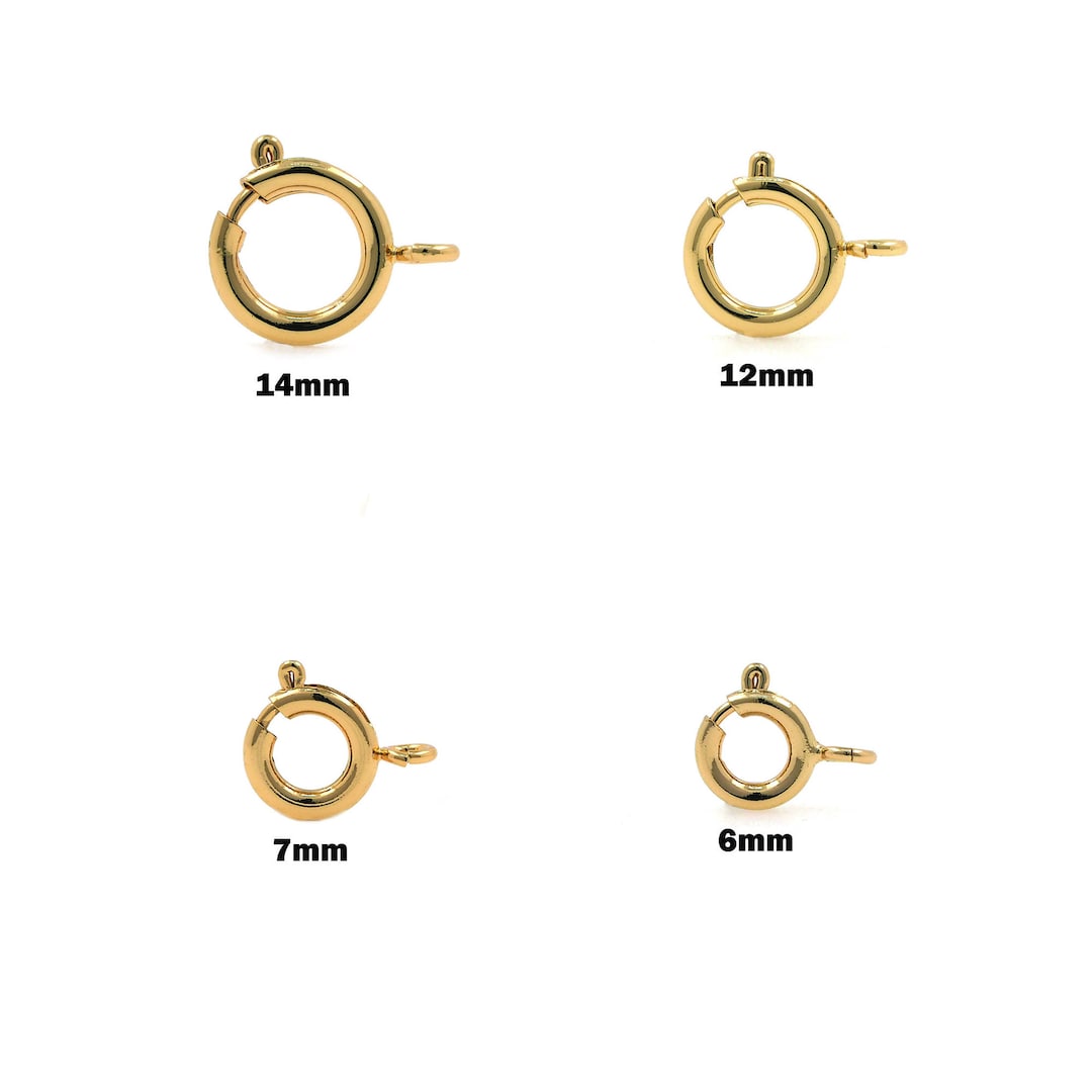 Line Clasp, Round Clasp,bracelet Clasp,spring Clasp，18k Gold Filled ...
