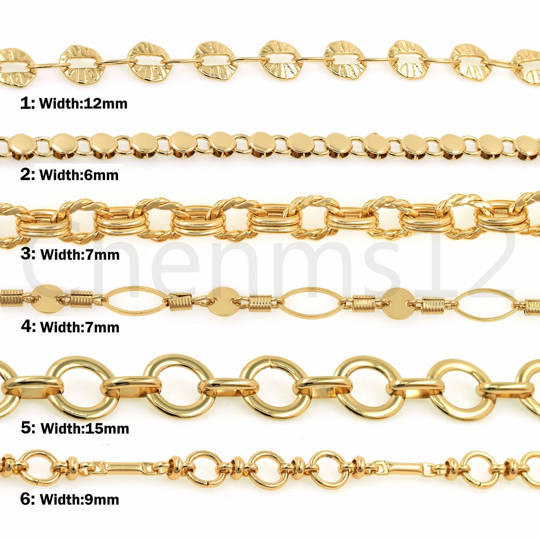 Nickel Free Hypoallergenic,for Making Necklace Bracelets,18k Gold ...