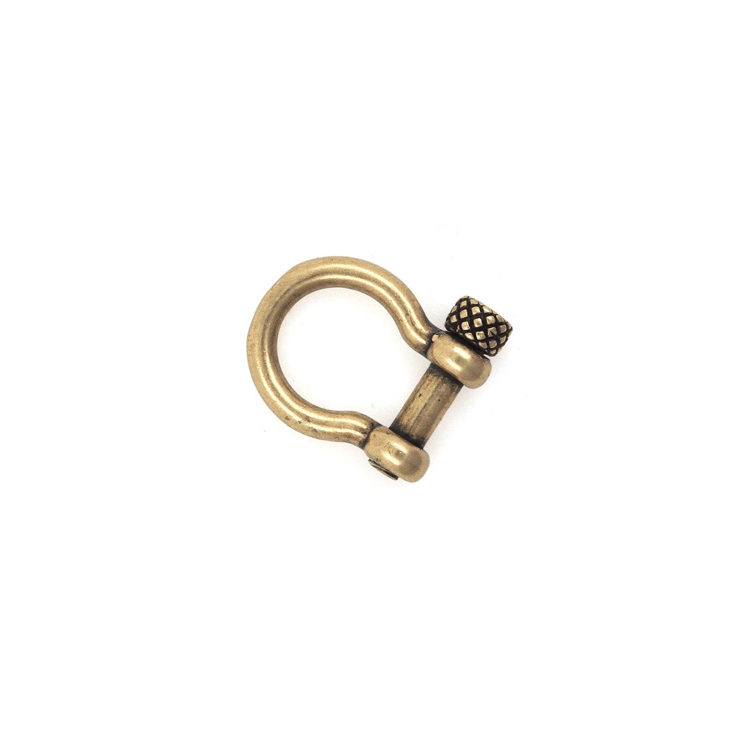 18K Gold Filled Carabiner, U-shaped Clasp, Antique Horseshoe Clasp ...