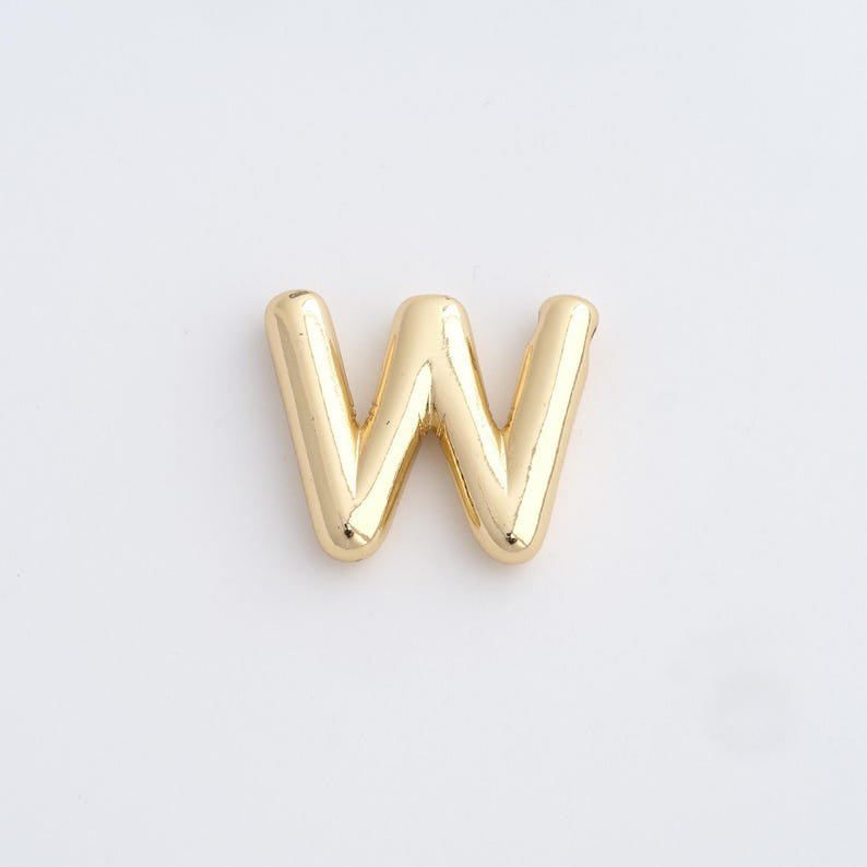 Initial Pendant, 18K Gold Filled Letter Charm,alphabet Charms,diy ...