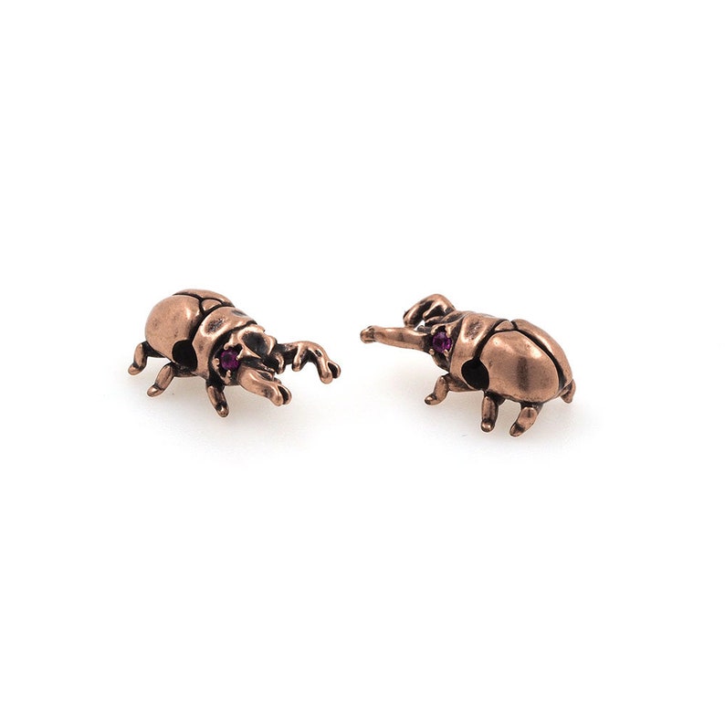 Vintage Beetle Beads,18k Gold Filled Beetle Beads,micro Pavé CZ Insect ...