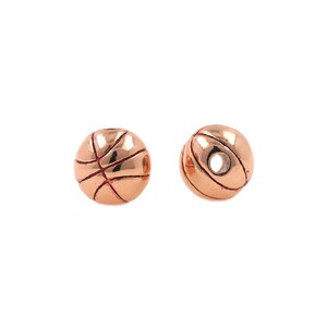 18K Gold Filled Basketball Beads,enamel Ball Beads,basketball Spacer ...