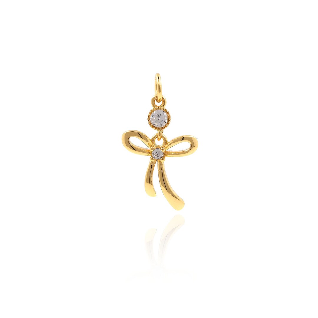 18K Gold Filled Knot Charm,knot Pendant,knot Jewelry，bow Pendant ...