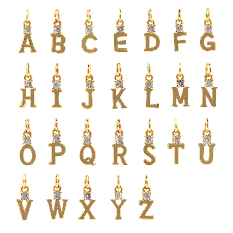 Letter Pendant - Etsy