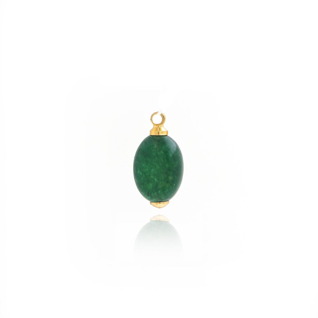 Natural Stone Charms,18k Gold Filled Disc Pendant,natural Stone Pendant ...