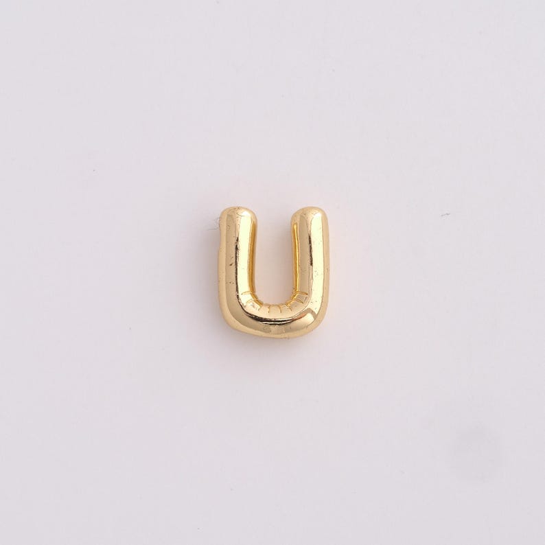 Initial Pendant, 18K Gold Filled Letter Charm,alphabet Charms,diy ...
