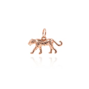 Money Leopard Pendant, Feline Charm, Leopard Charm, 18K Gold Filled ...