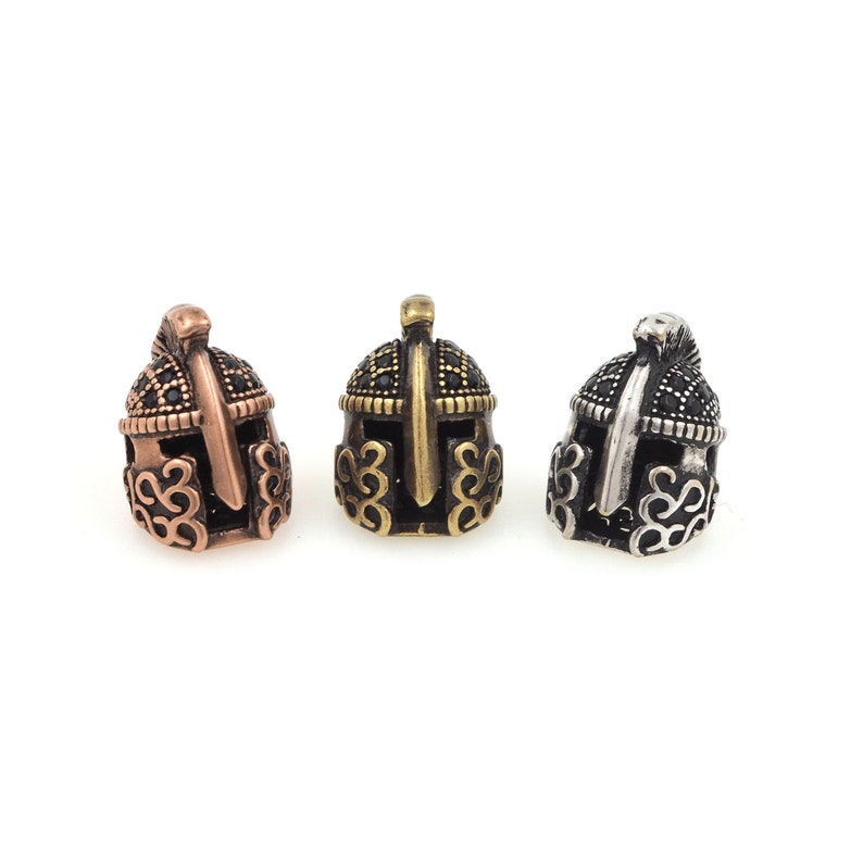 Spartan Helmet Bead,18k Gold Vintage Legion Helmet,antique Knight's ...