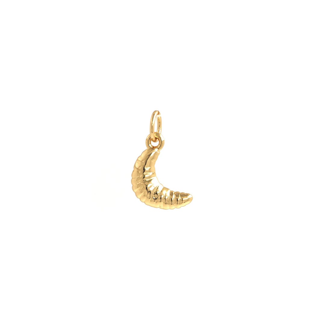 18K Gold Filled Moon Charm,meniscus Pendant, Moon Necklace,moon Pendant ...