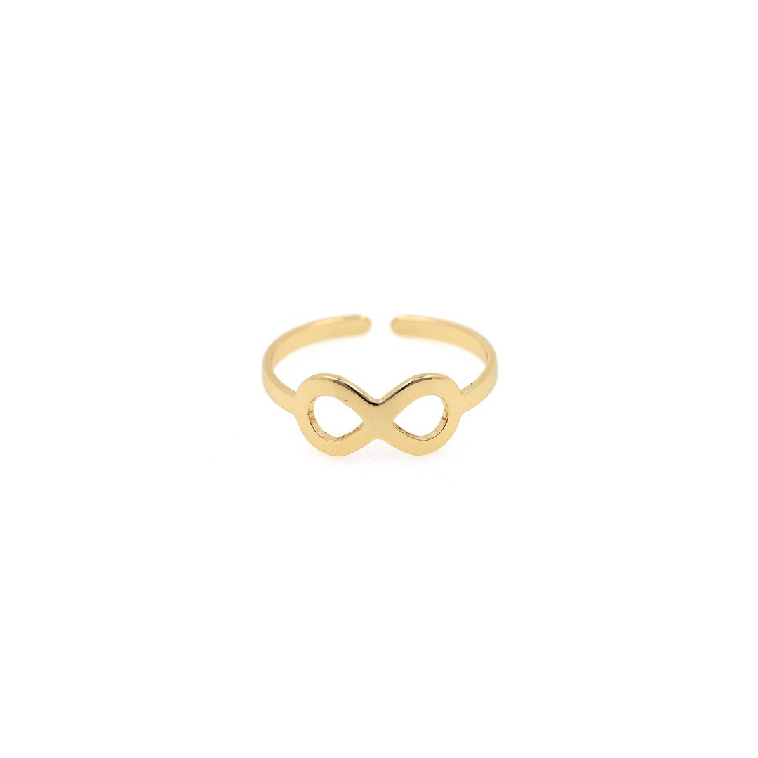 Infinity Rings, Infinity Symbol Jewelry, 18K Gold Filled Simple ...