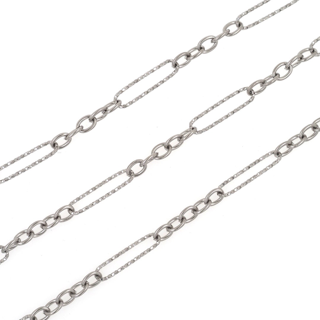 Stainless Steel Chain,hip Hop Chain,square Chain, Silver Filled Semi ...