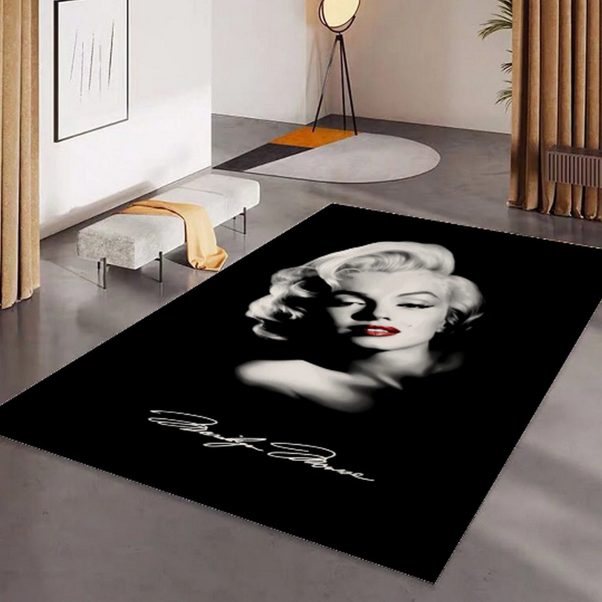 Marilyn Monroe Hollywood Foldable Rectangular Floor Mat/thick - Etsy