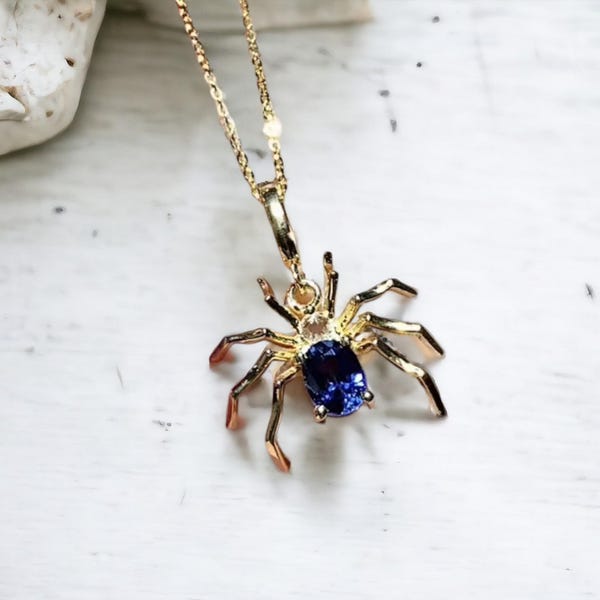 Spider Necklace - Etsy