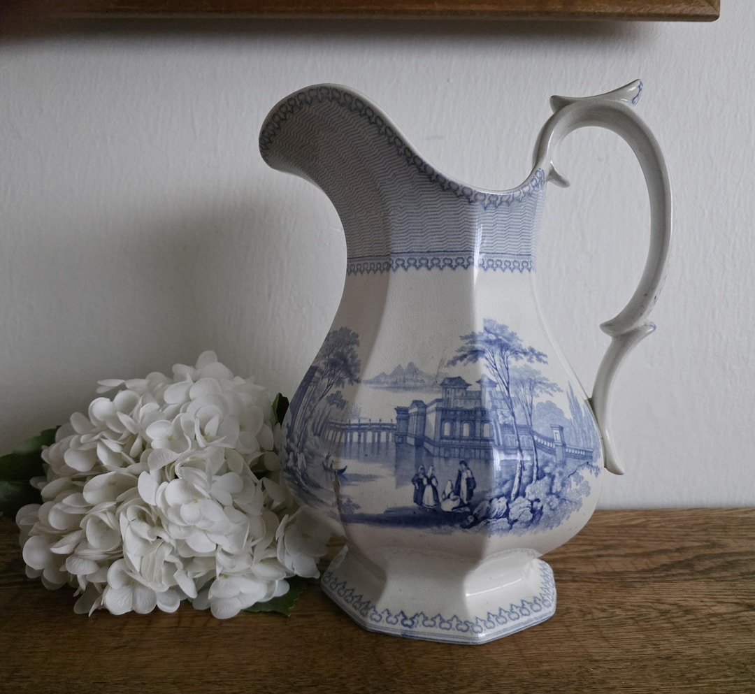 Antique French Country Cottage Rare Clementson Young Jameson Ironstone ...