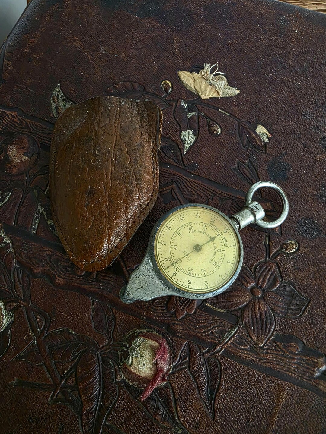 Antique Vintage SELSI Opisometer Map Measuring Device & Compass Germany ...