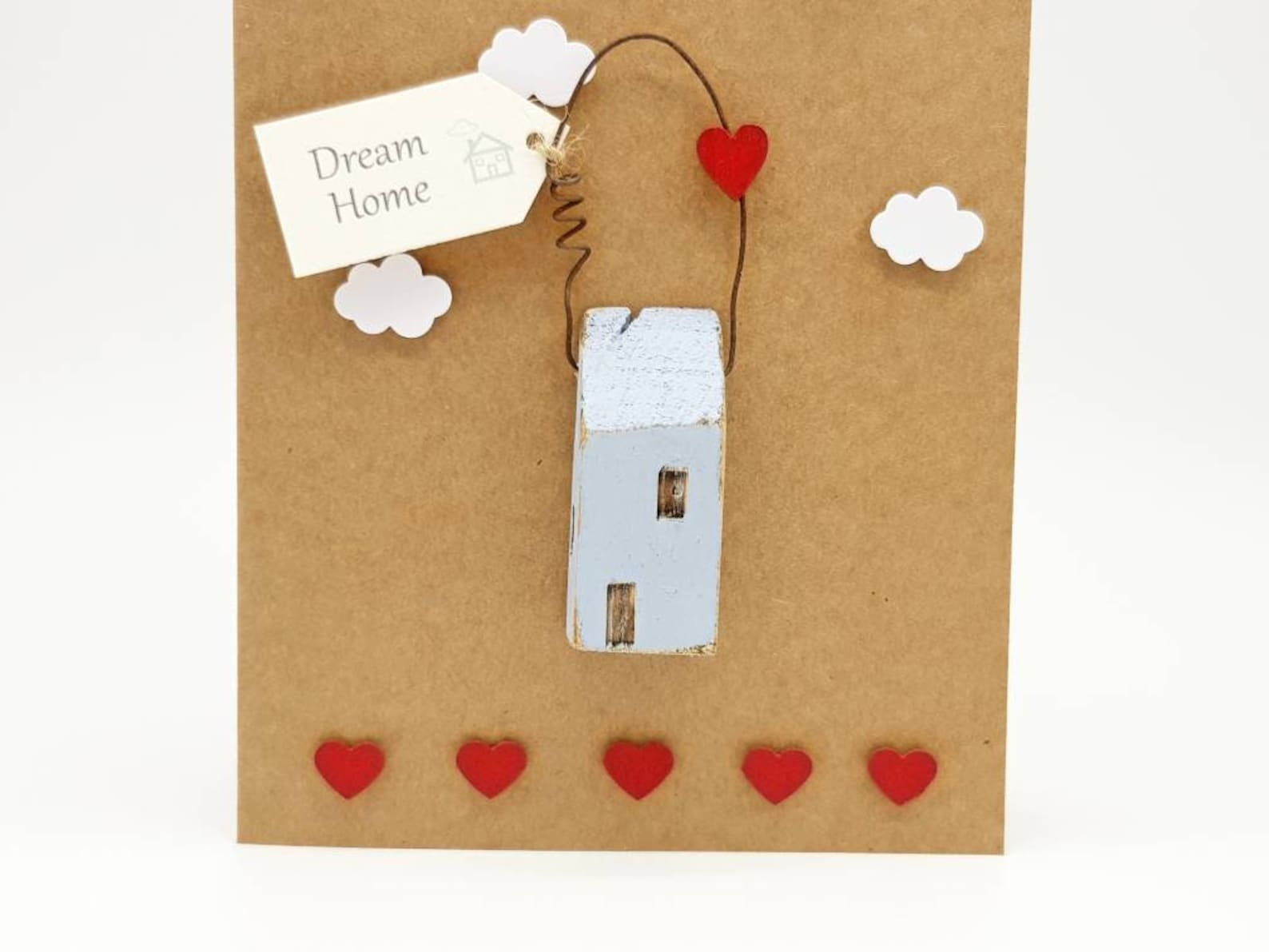 Dream Home Gift Card Little Wooden House Gift & Card in One | Etsy