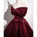 Dark Red Stain Wedding Prom Dress,formal Prom Dress,birthday Graduation ...