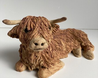 Cow Statues Pottery - Etsy UK