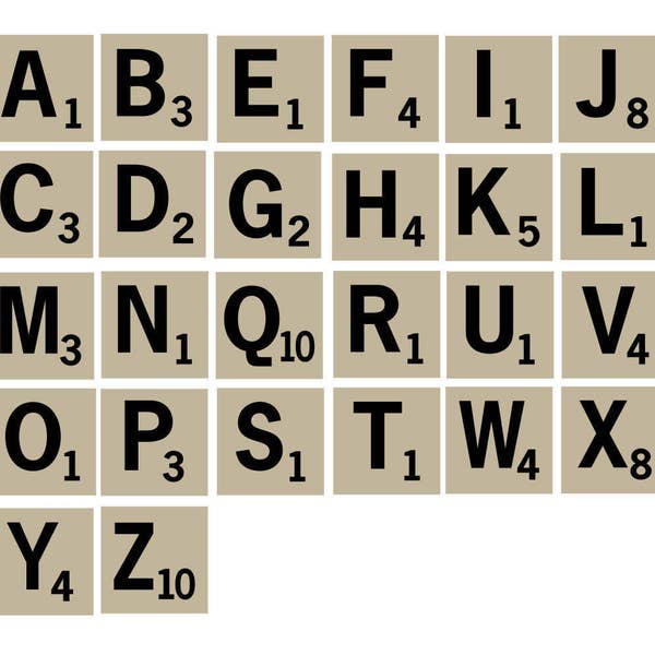 Scrabble Tile Images - Etsy