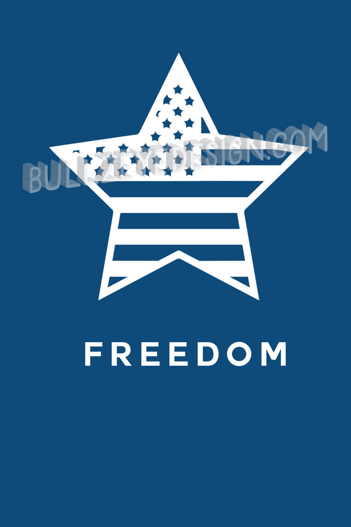 Freedom Star Flag SVG Freedom Star Flag Vector EPS Patriotic | Etsy
