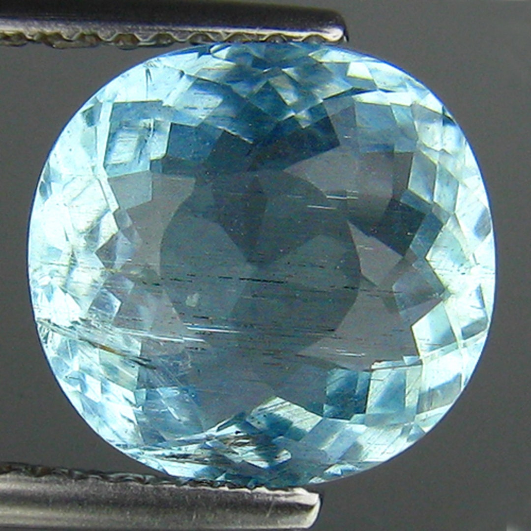 3.80ct Gorgeous Untreated Ocean Blue Aquamarine From Brazil - Etsy Hong Kong