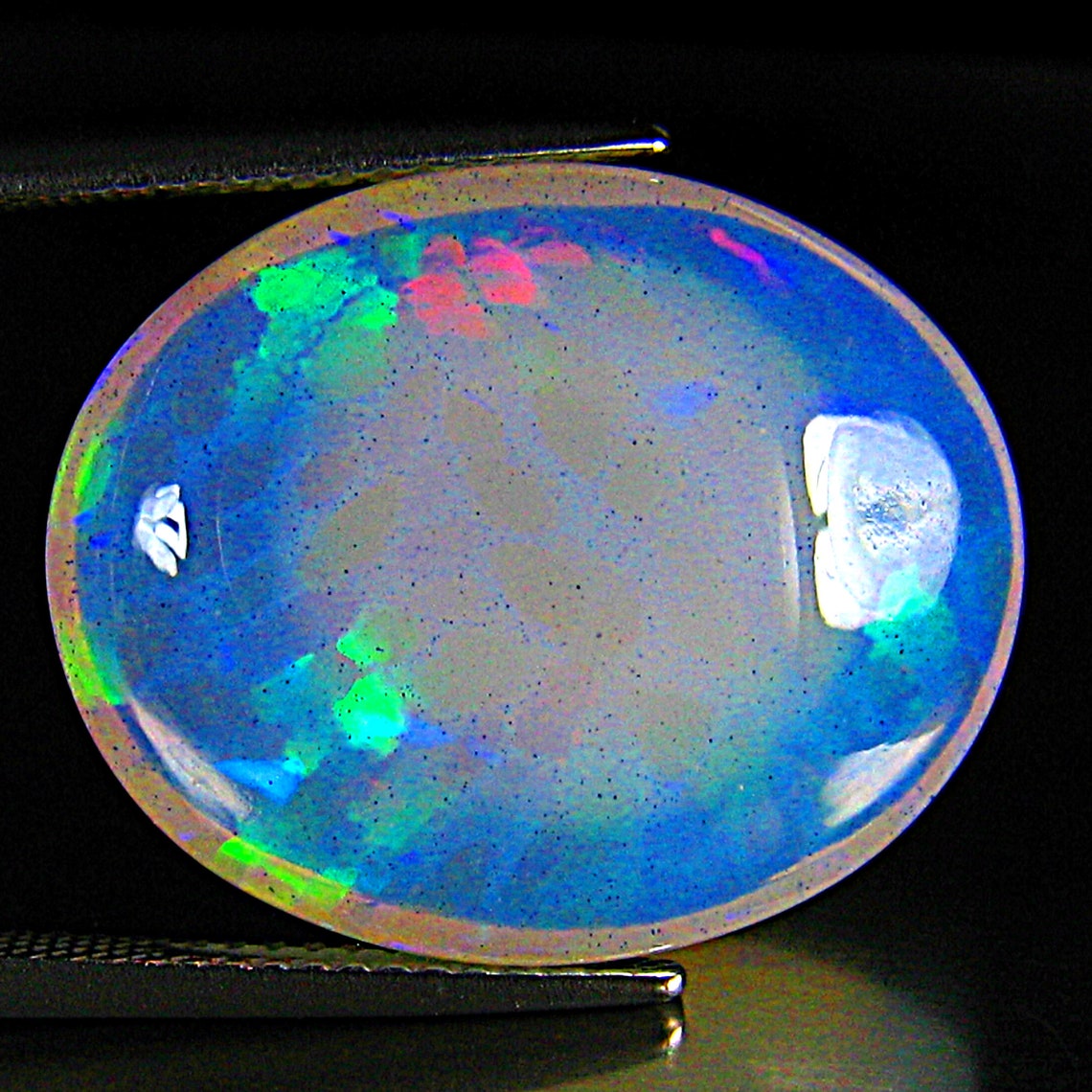18.35ct Gorgeous Rainbow Multi Flashy 3D Honey Comb Welo Rainbow Opal ...