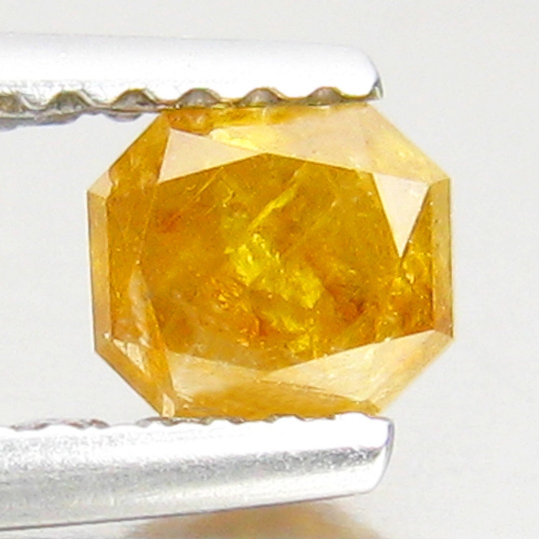 0.79ct Flawless Superb Untreated 100% Natural Fancy Yellow Diamond From ...