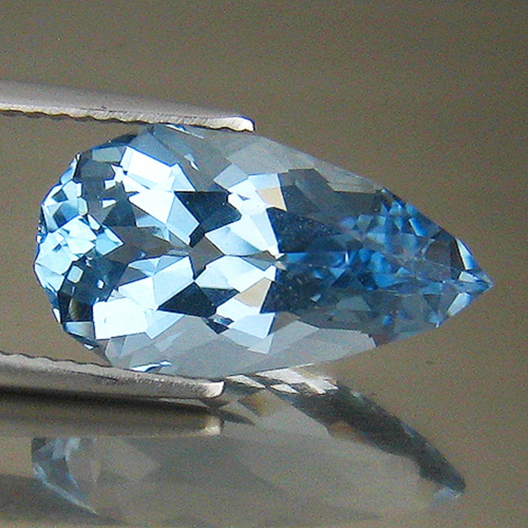 5.22ct Heated 100% Natural Top Rich Fire Blue Beryl From Brazil - Etsy