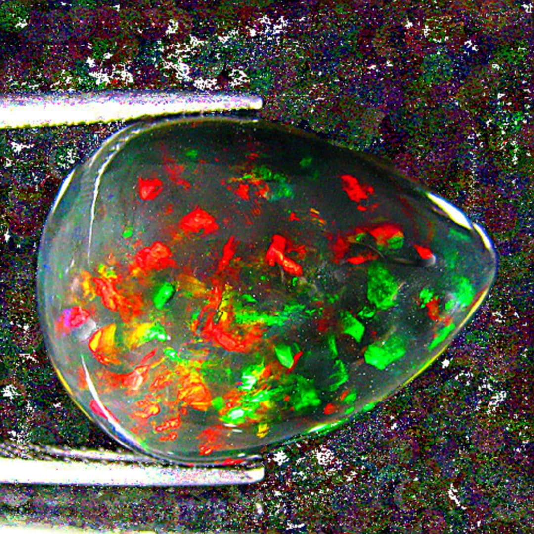 15.13ct Gorgeous ! Extreme Color Play Floral Harlequin Pattern Welo ...