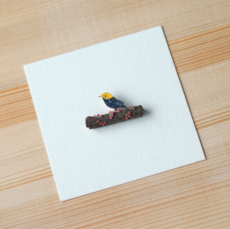 Manakin Golden Headed Manakin Bird Art Papercut Paper | Etsy